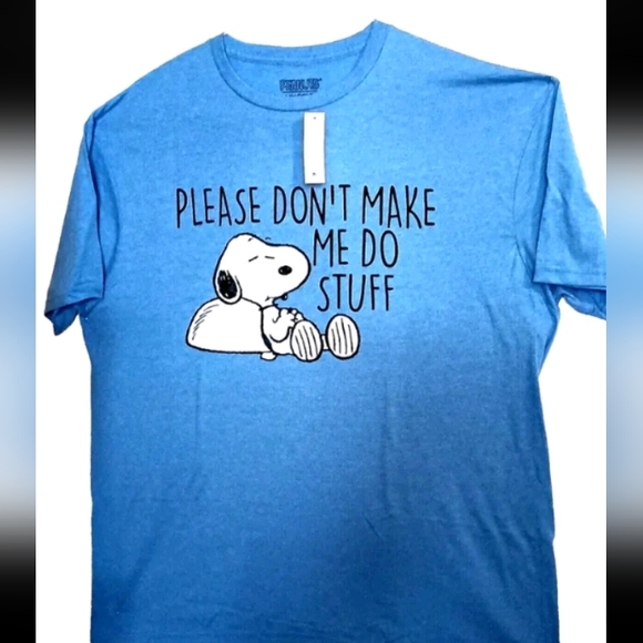Peanuts | Shirts | Snoopy From Peanuts Dont Make Me Do Stuff Blue ...